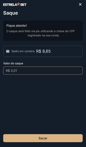 Estrela Bet depósito mínimo: quanto é e como usar o Pix