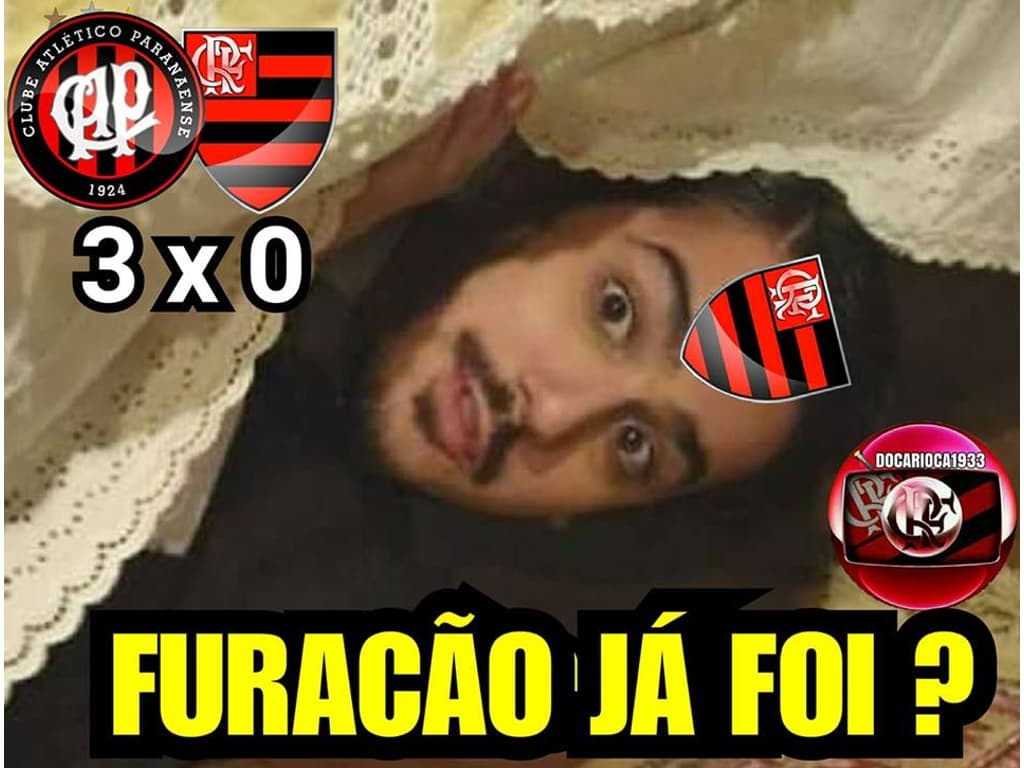 Flamengo vira piada após ser devastado pelo Furacão; veja memes - Lance!