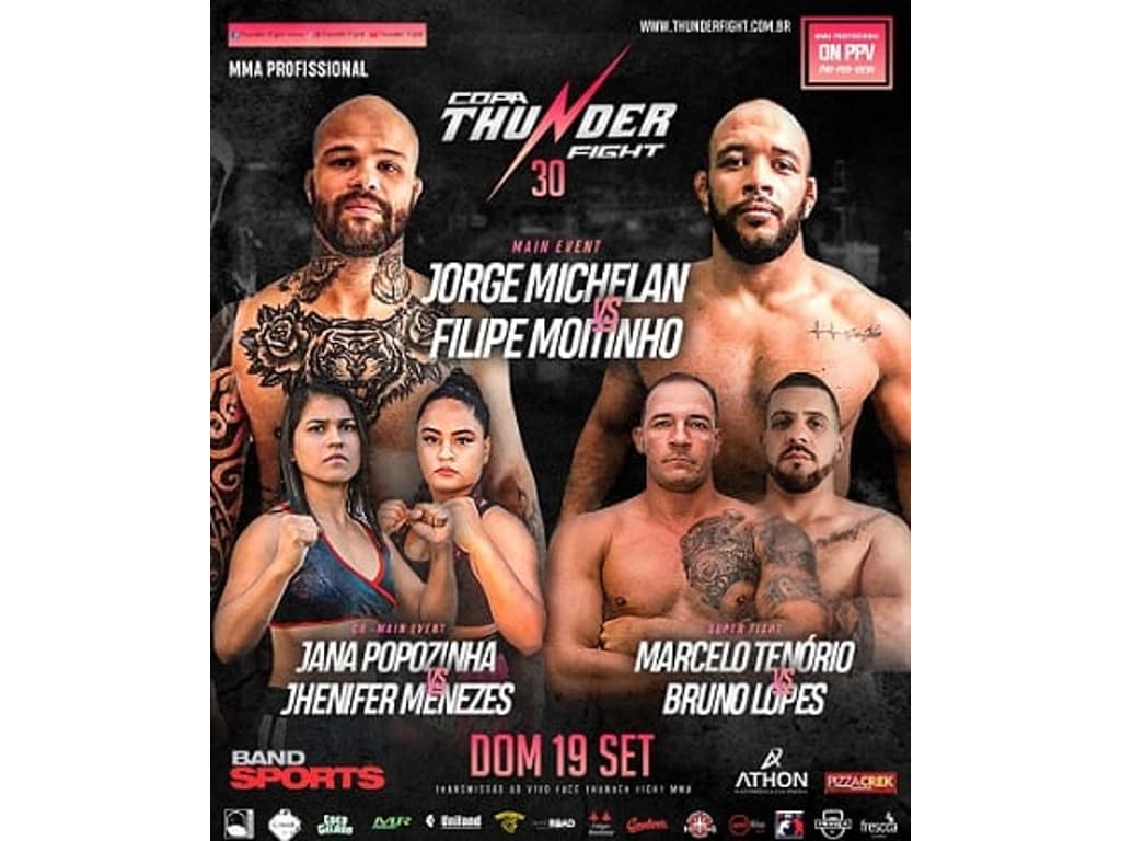 Thunder Fight programa edição 30 e se firma como organização de lutas ...