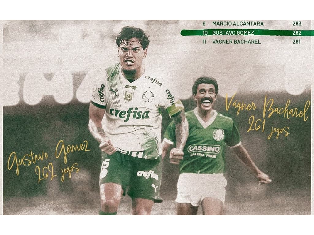 Gómez ultrapassa Bacharel no Palmeiras e recebe homenagem de Toninho ...
