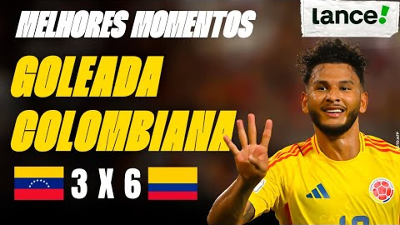 VENEZUELA 3 x 6 COLÔMBIA – MELHORES MOMENTOS – ELIMINATÓRIAS 2026 – 18ª ...