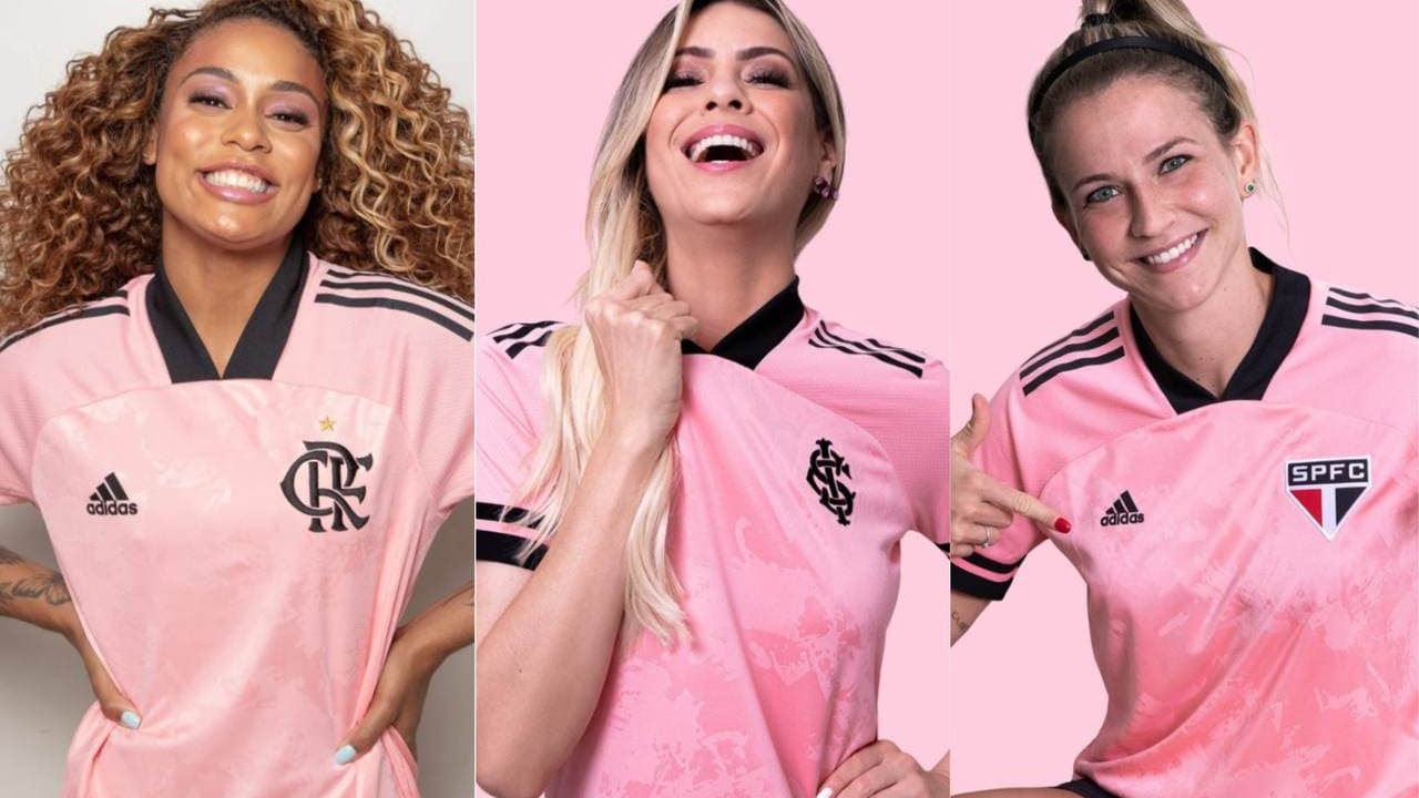 “Uniformes rosa” aumentam vendas de clubes em 77% em loja online - Lance!