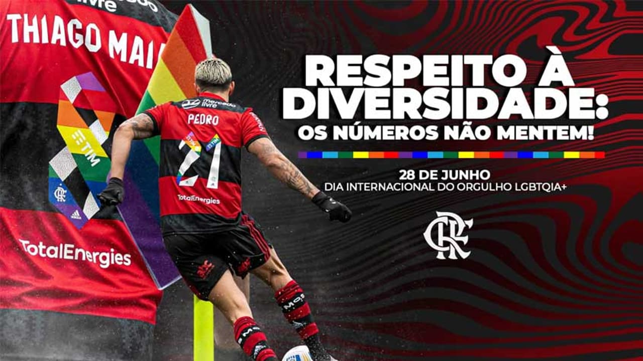 No Dia Internacional do Orgulho LGBTQIA+, Flamengo pede respeito e ...