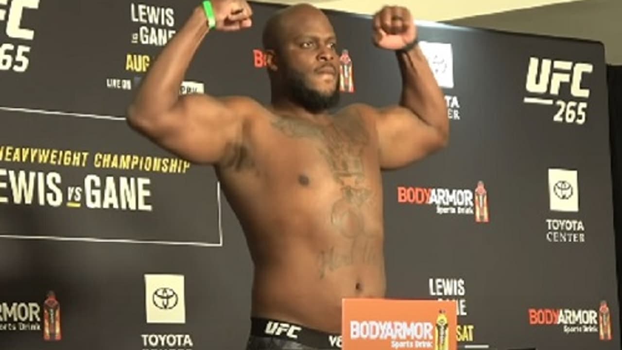Lewis fica bem mais pesado que Gané para disputa de cinturão no UFC 265 ...
