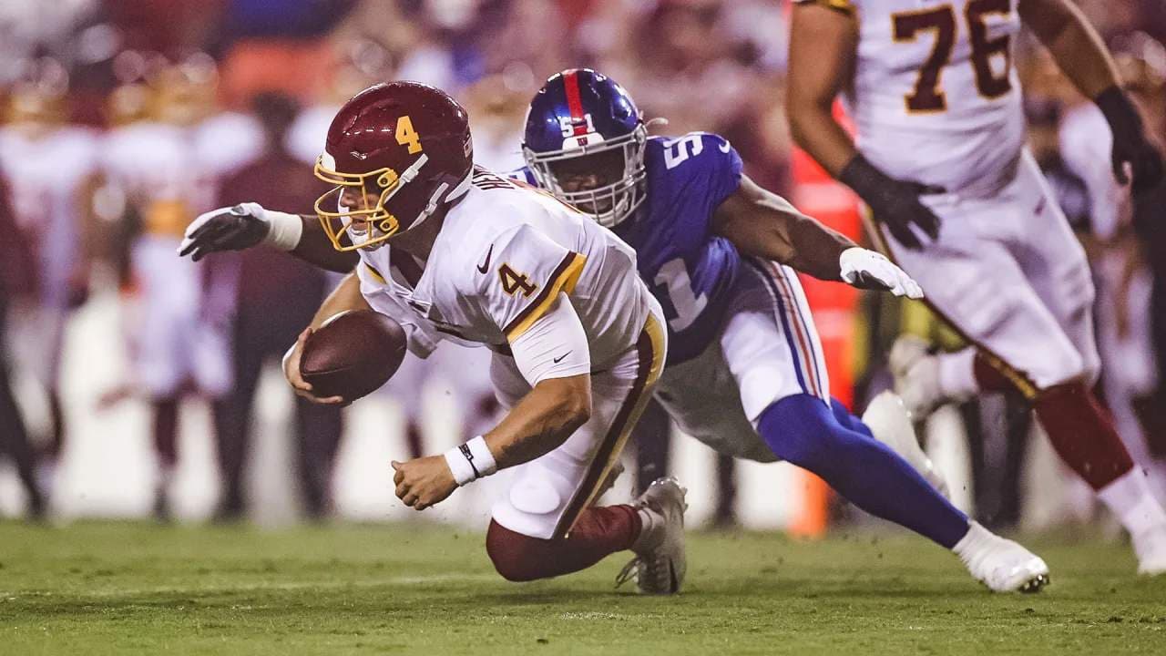 Washington se recupera com incrível vitória sobre Giants - Lance!