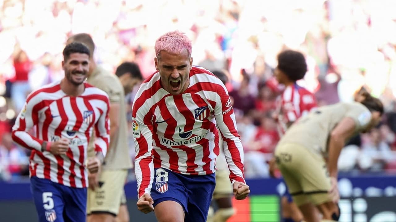 Griezmann decide, e Atlético de Madrid vence Almería pela La Liga