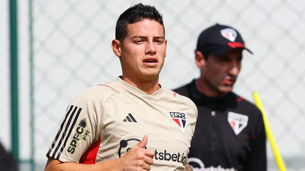 Estreia? James comenta forma física no São Paulo - Lance!