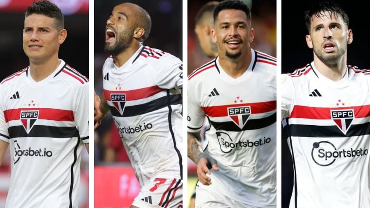 James, Lucas, Luciano e Calleri tem condição para atuarem juntos no São ...