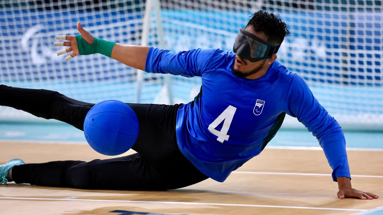 Brasil vence EUA no golbol masculino em Paris