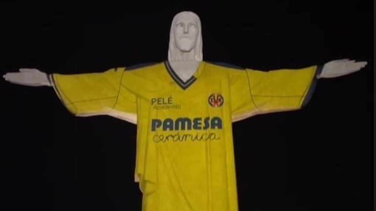 Cristo Redentor 'veste' camisa do Villarreal-ESP; entenda