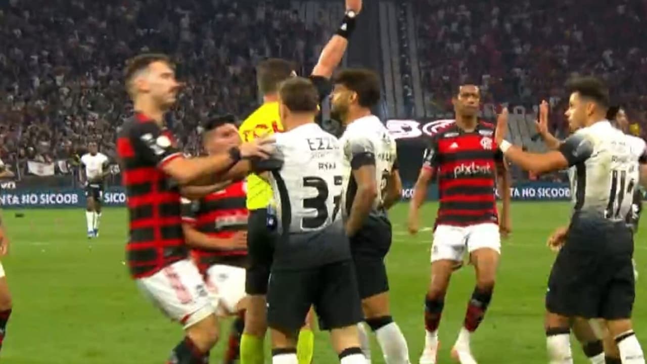 Corinthians x Flamengo: Yuri Alberto dá tesoura em Wesley e gera briga ...