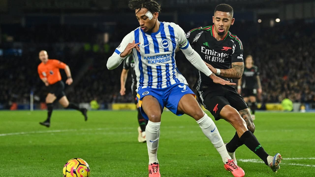 Com gol brasileiro, Arsenal fica no empate com o Brighton pela Premier ...
