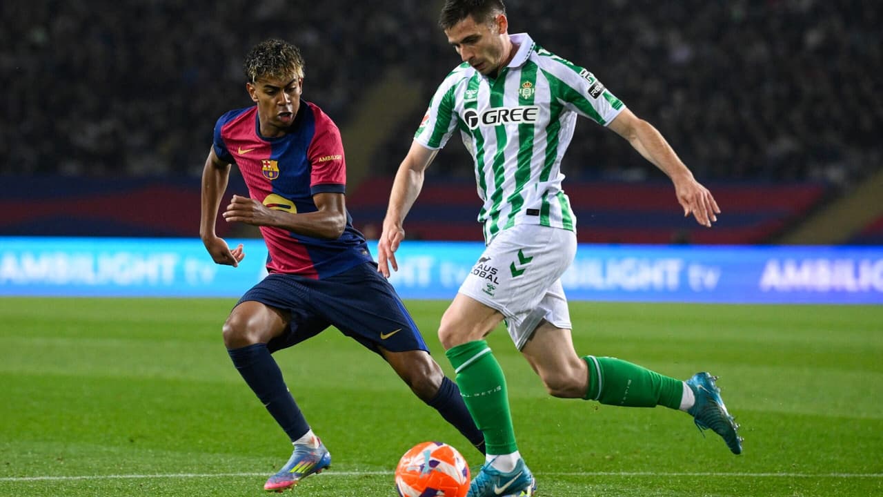 Barcelona empata com Betis e perde chance de abrir vantagem na tabela