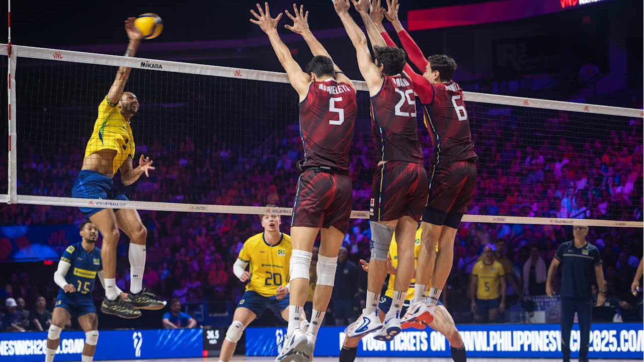 Com show de Alan, Brasil vence Itália em jogo difícil pela VNL masculina