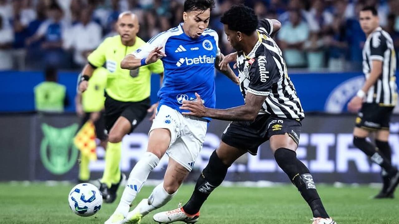 CBF divulga análise do VAR em gol anulado do Cruzeiro contra o Santos