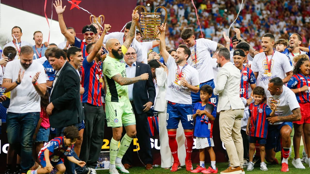 É penta! Bahia aplica nova goleada no Confiança e conquista a Copa do ...