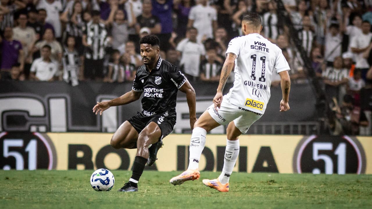 Ceará joga bem, é eficaz e supera o Santos pelo Brasileirão