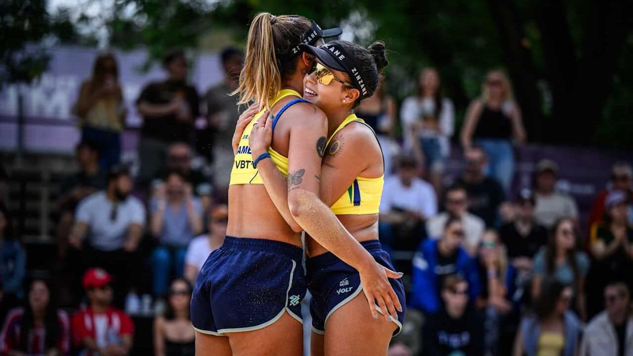 Thâmela e Vic ficam fora da final do Mundial de Vôlei de Praia