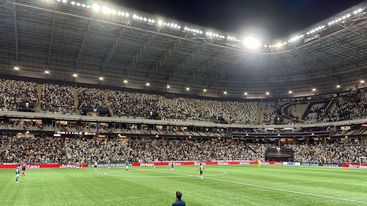 Atlético-MG x Palmeiras: Arena MRV registra novo menor público da história