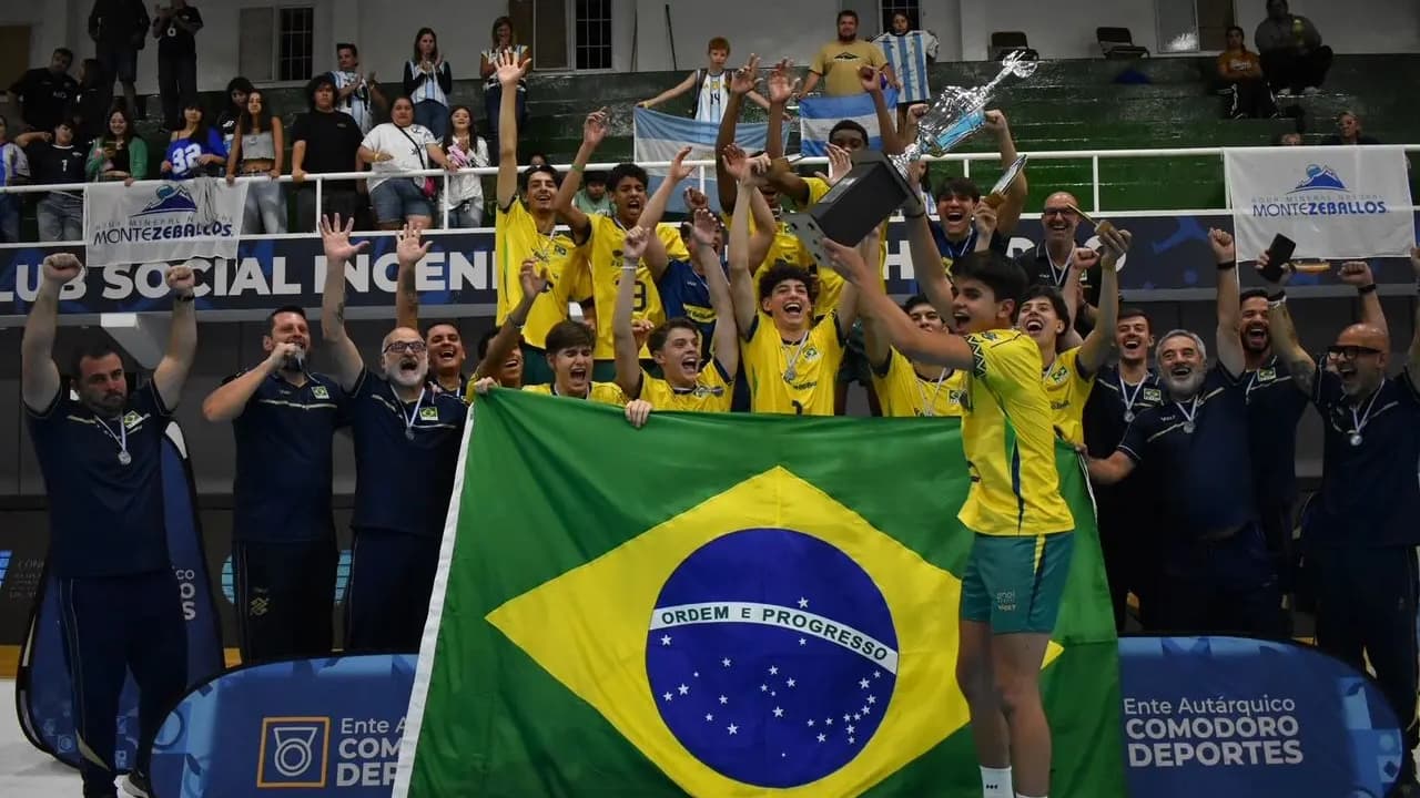 Brasil conquista Sul-Americano de Vôlei Sub-17 e garante vaga no Mundial