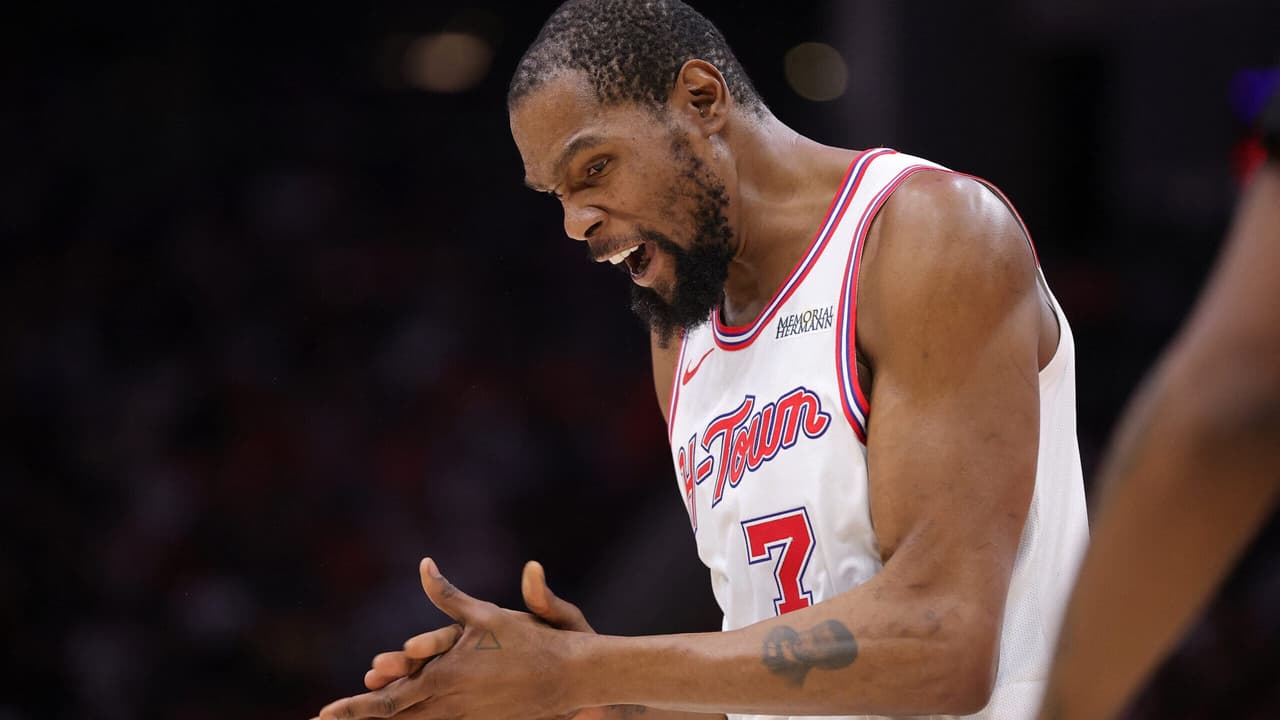 Kevin Durant é desfalque nos playoffs para os Rockets
