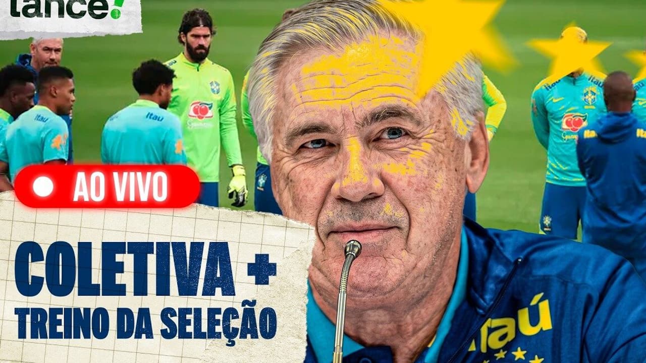 AO VIVO: treino e coletiva Seleção na Granja no Lance!TV