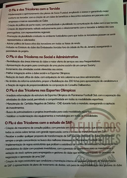 Celso Barros lança candidatura à presidência do Fluminense; veja propostas