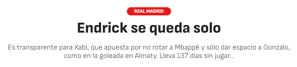 Jornais espanhóis reagem a 'boicote' de Xabi Alonso a Endrick no Real ...