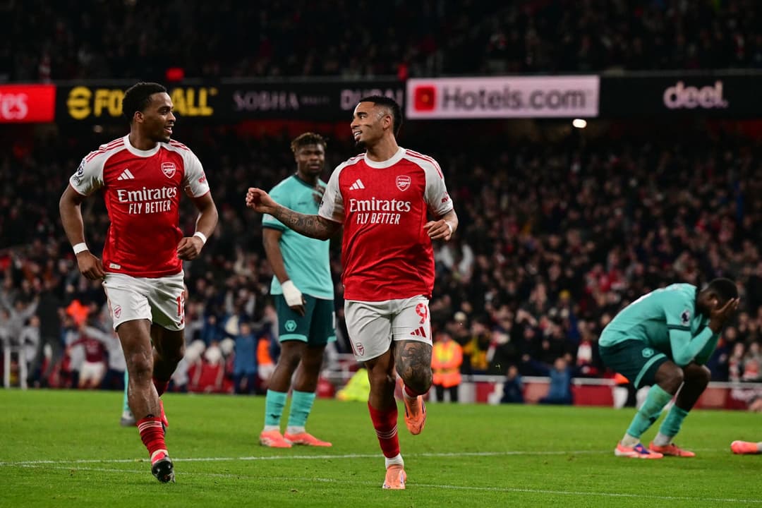 Jesus salva! Arsenal vence o Wolves por 2 a 1 na Premier League com ...