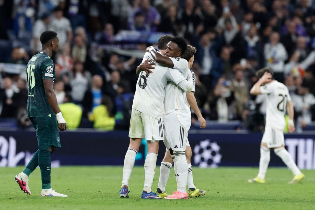 Reação de Virginia com pênalti de Vini Jr em Real Madrid x City viraliza