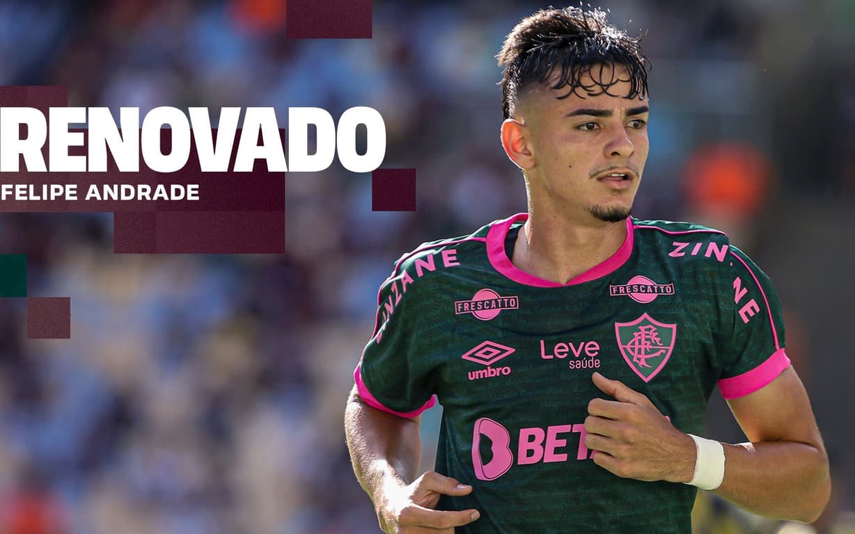 Fluminense renova contrato com Felipe Andrade, zagueiro da base