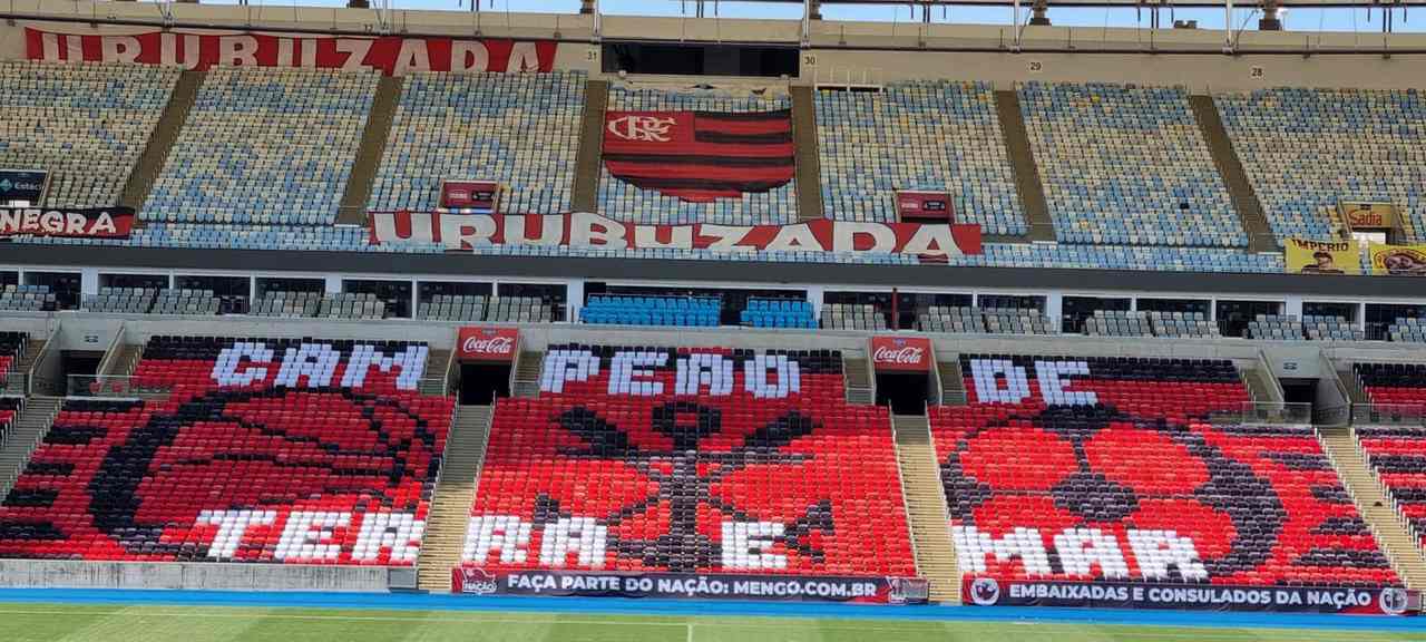 Torcida do Flamengo monta quarto mosaico diferente em 10 dias no ...