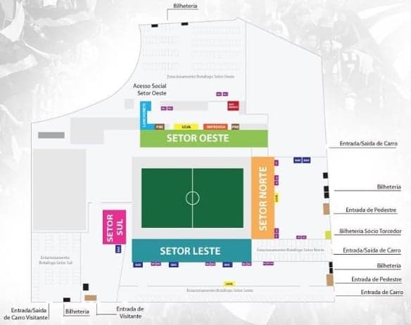 Mapa interativo: Veja como chegar na Arena Botafogo para o clássico ...