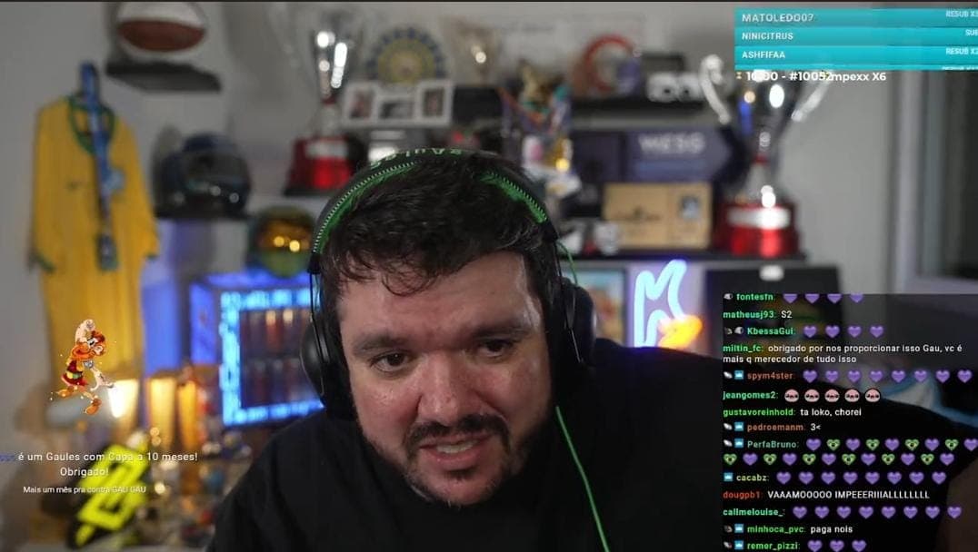 Após recorde em live, Gaules se emociona: 'Nós vivemos isso desde que ...