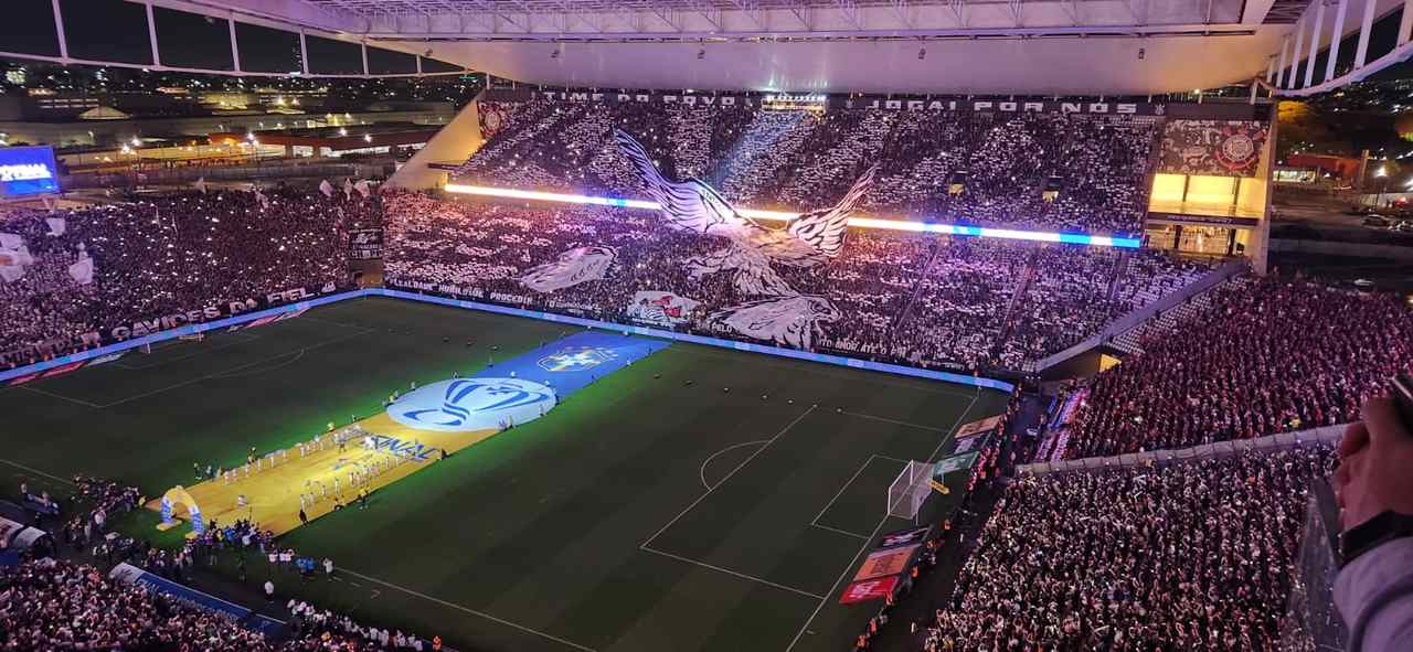 Samba, mosaico e Infantino: o show do Corinthians na final da Copa do ...