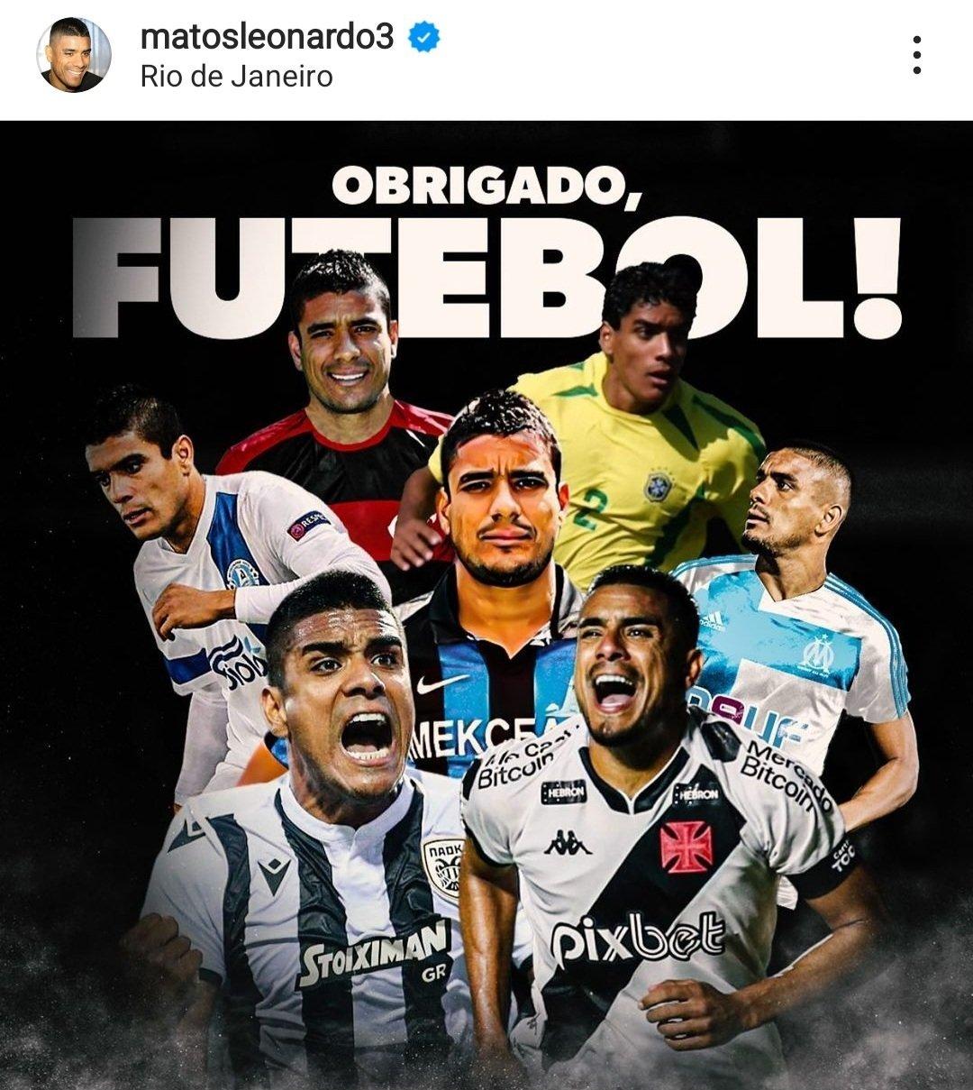 Ex-Vasco, Léo Matos anuncia o fim da carreira como jogador - Lance!