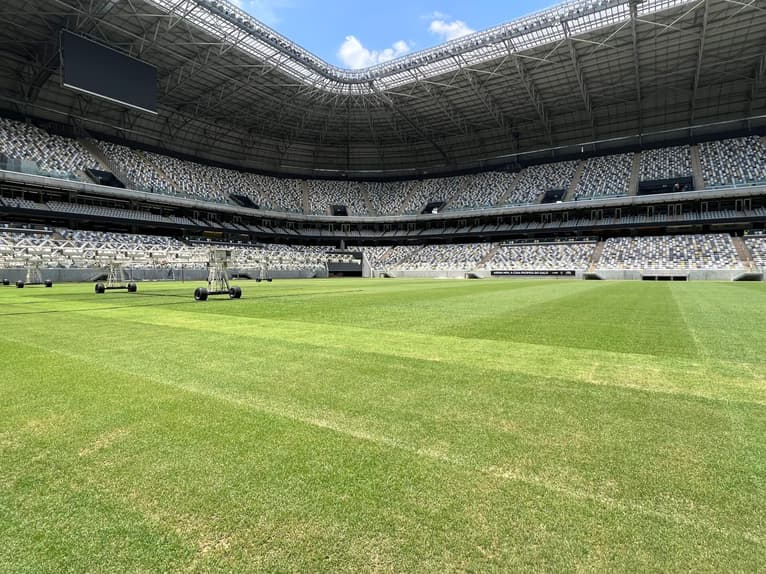 Atlético-MG recupera gramado da Arena MRV para clássico contra o ...