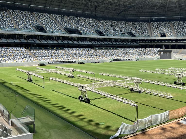 Atlético-MG recupera gramado da Arena MRV para clássico contra o ...