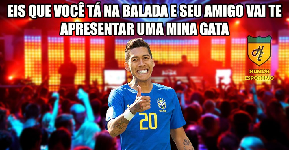 Firmino sorrindo em diversas situações; atacante vira meme - Lance!