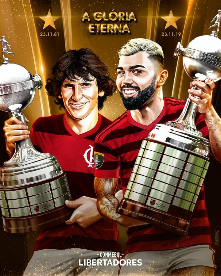 Flamengo celebra aniversário das conquistas da Libertadores de 1981 e ...