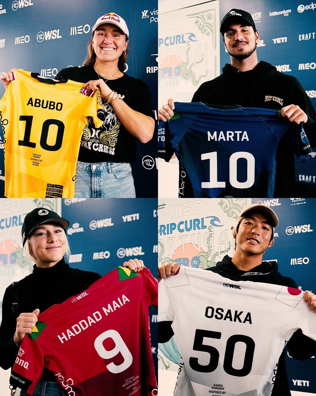 Bia Maia e Luisa Stefani são homenagedas por surfistas no Mundial - Lance!