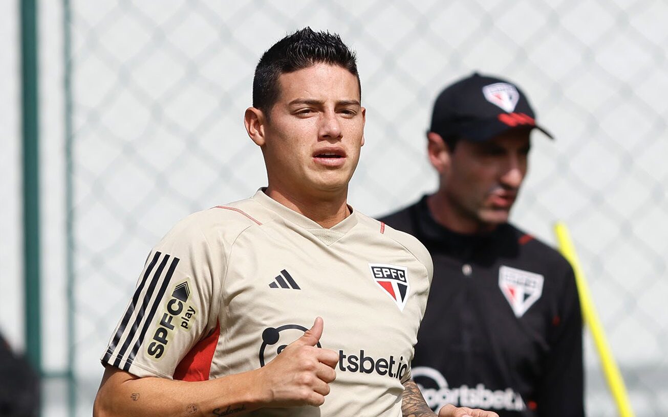 Estreia? James comenta forma física no São Paulo - Lance!